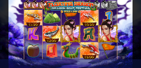 Play Floating Dragon - Dragon Boat Festival Online at Midnite Casino ...