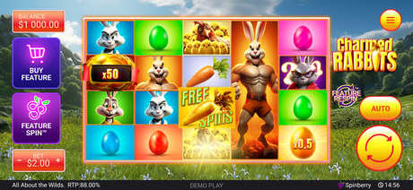 Play Charmed Rabbits Online at Midnite Casino - Midnite